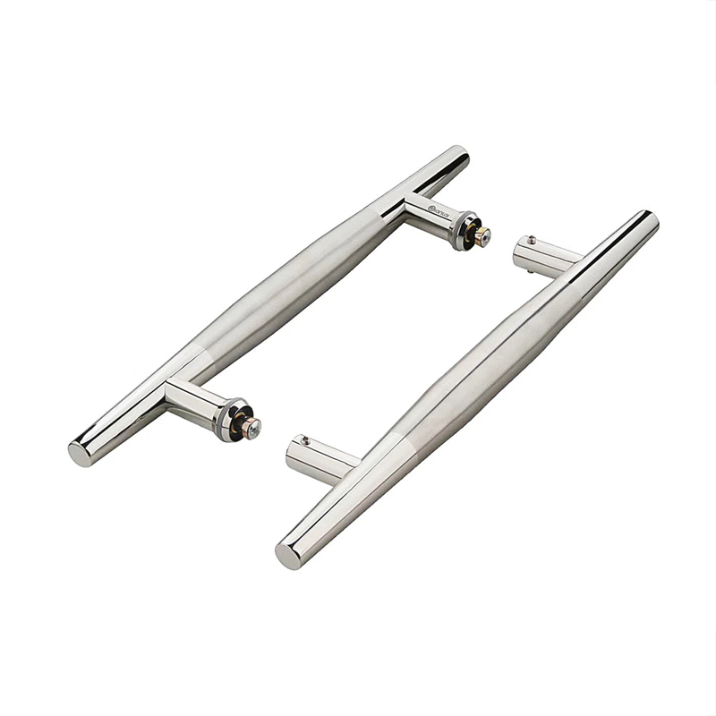 Stainless Steel Luxury Gold Push And Pull Glass Door Handle from China ...