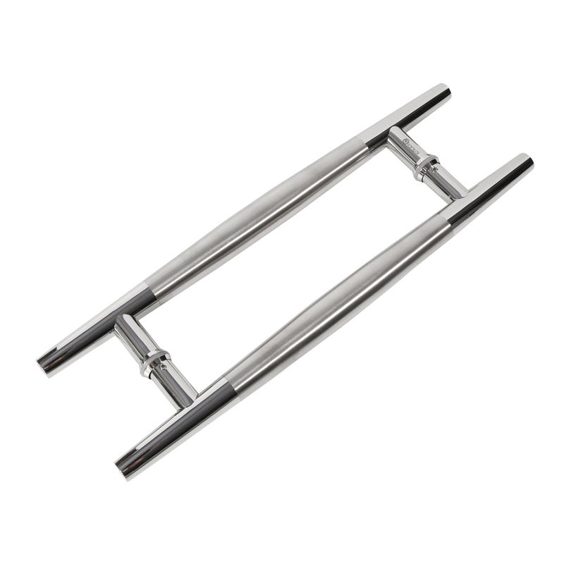 Stainless Steel Luxury Gold Push And Pull Glass Door Handle from China ...